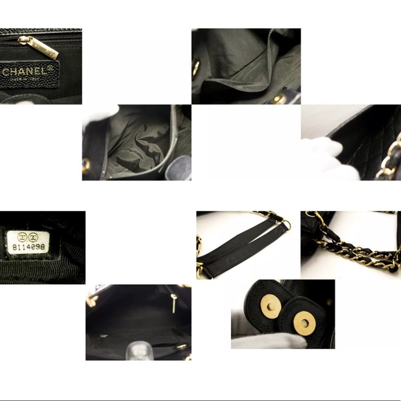 CHANEL | Bags | Chanel Caviar Pst Chain Shoulder Bag Shopping Tote ...